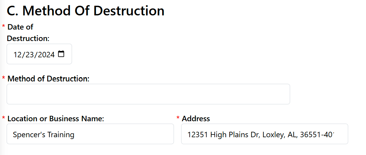 How to Complete a DEA Form 41 (Registrant of Controlled Substances Destroyed)